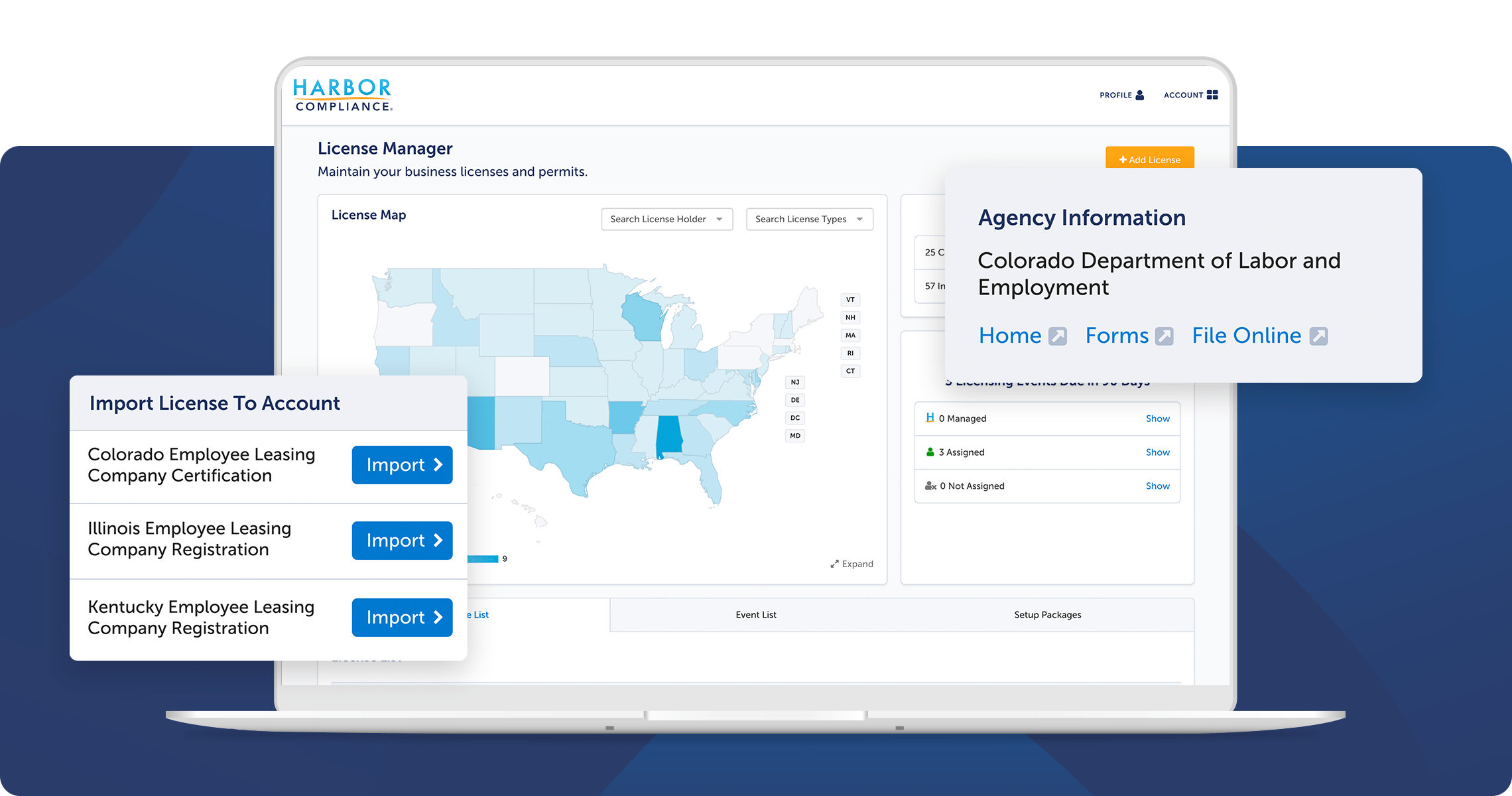 Harbor Compliance Platform for PEO Licensing
